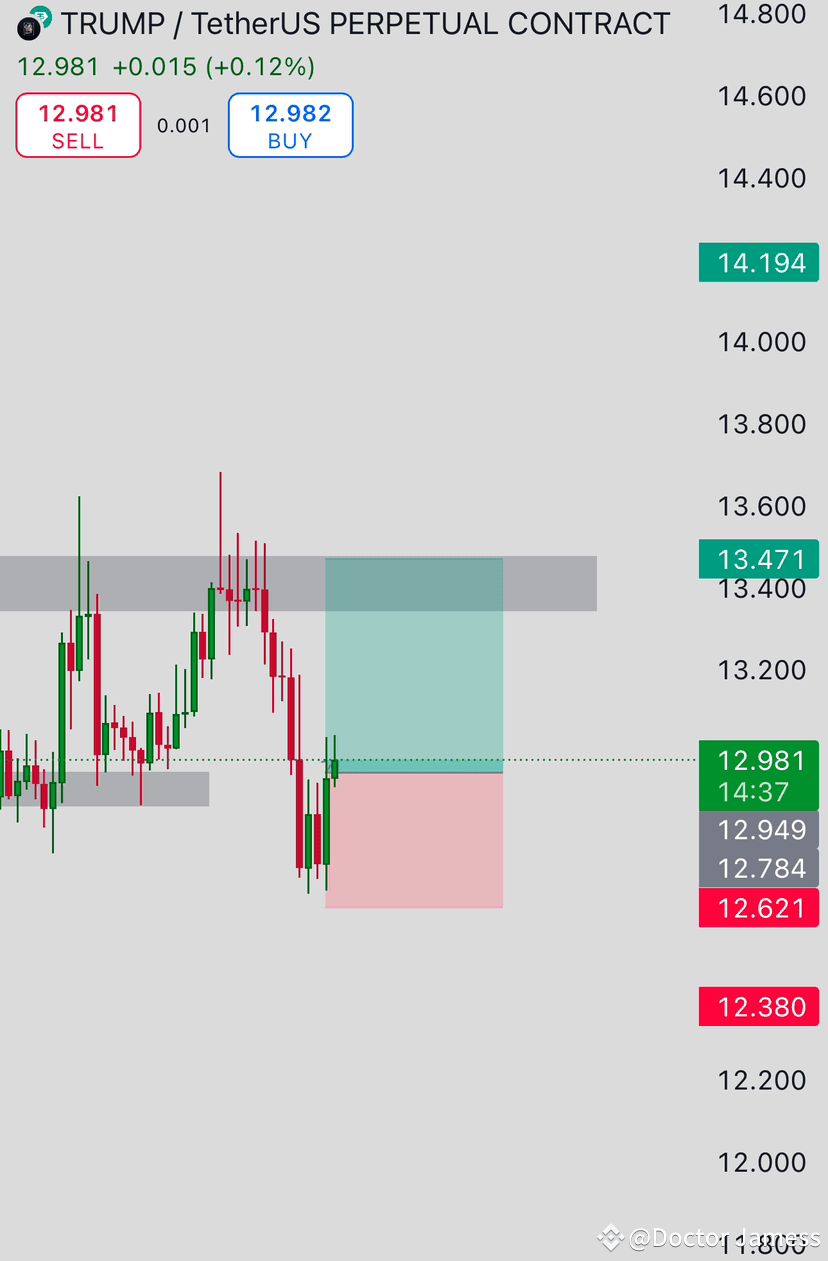 $TRUMP /USDT BULLISH REVERSAL SETUP 🚀 🔹 Key Levels: 🔸 Re | Doctor Jamess on Binance Square