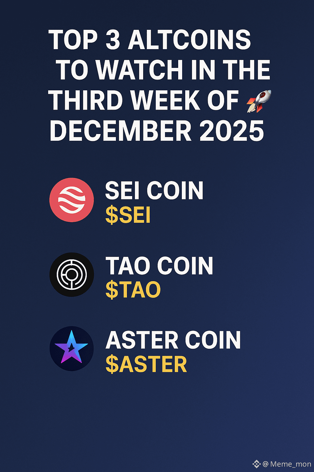 #Top3Altcoins 🚀 Top 3 Altcoins To Watch in the Third Week ...