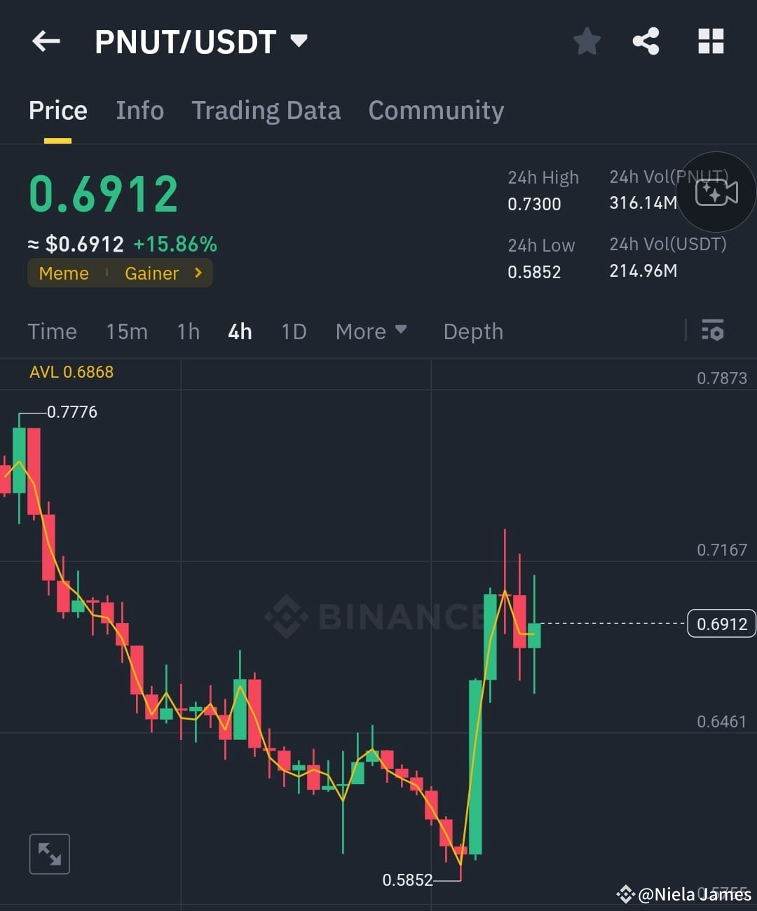$PNUT /USDT Breakout: Bulls Ignite a +15% Surge! The $PNUT | Niela James on Binance Square