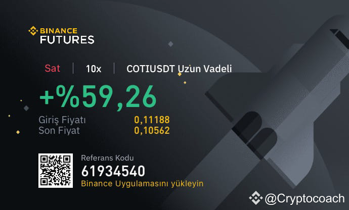 $COTI Keep falling, I got my share, good luck to everyone | Cryptocoach on Binance Square