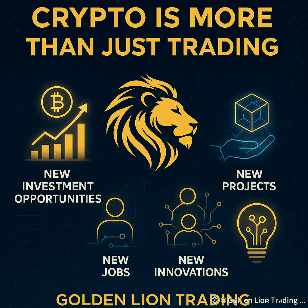 🌍 Crypto is More Than Just Trading! At Golden Lion Trading | Golden ...