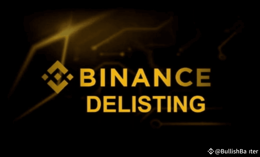 🚨 Binance #Delisting Alert – Immediate Action Required ...