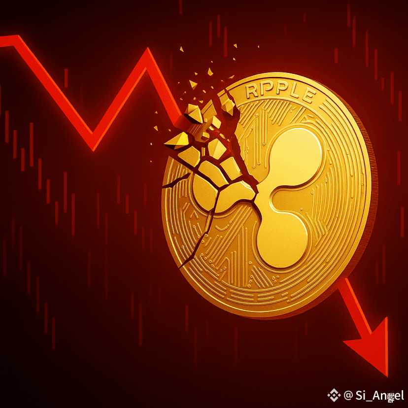 🚨XRP Faces 30% Drop signal Amid Bearish Technical Indicator | Si_Angel on Binance Square