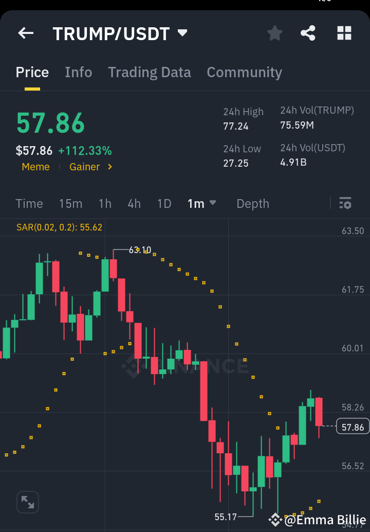 🚀 TRUMP/USDT: Meme Coin in the Spotlight with Over 112% Gai | Emma ...