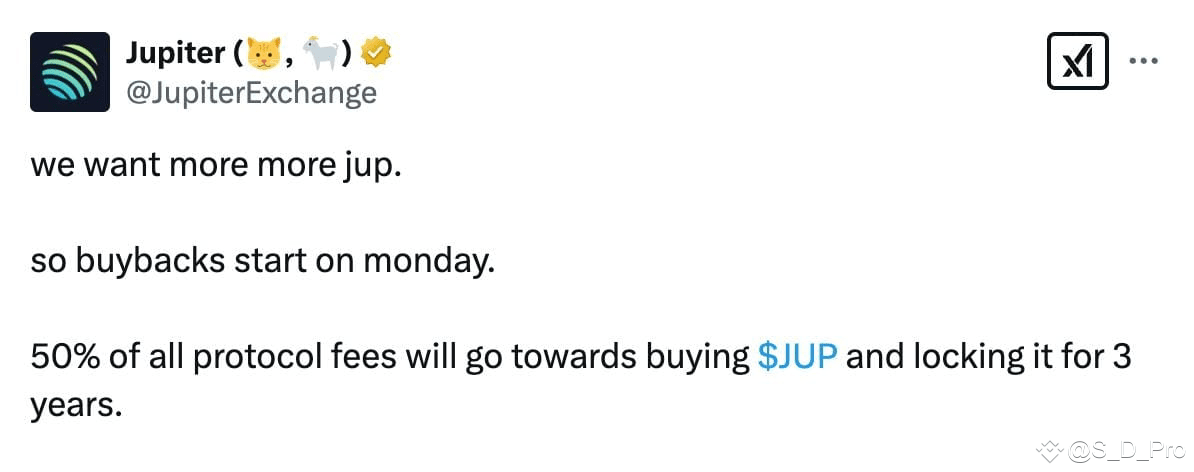 $JUP DEX Launches JUP Token Buyback Starting February 17th! | S_D_Pro ...