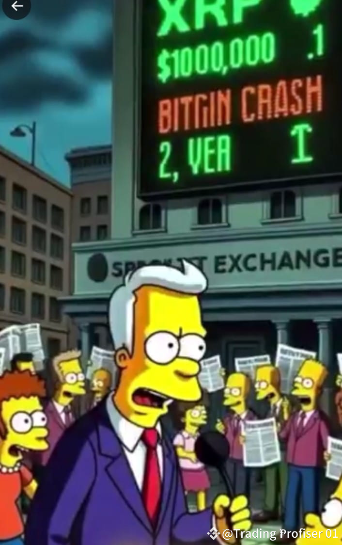 🚀 $XRP to $1M While $BTC Crashes to $1? The Simpsons’ Bold | Trading ...