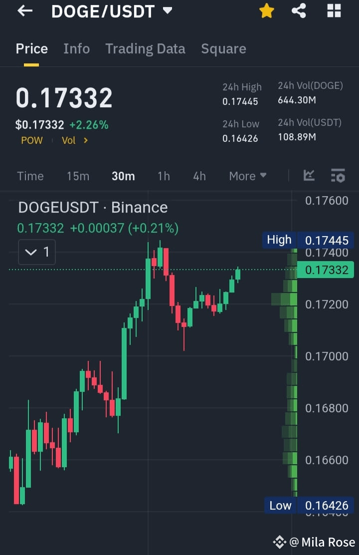 $DOGE /USDT Strong Bullish Momentum In Progress 🚀🔥 Ready | Mila Rose on Binance Square