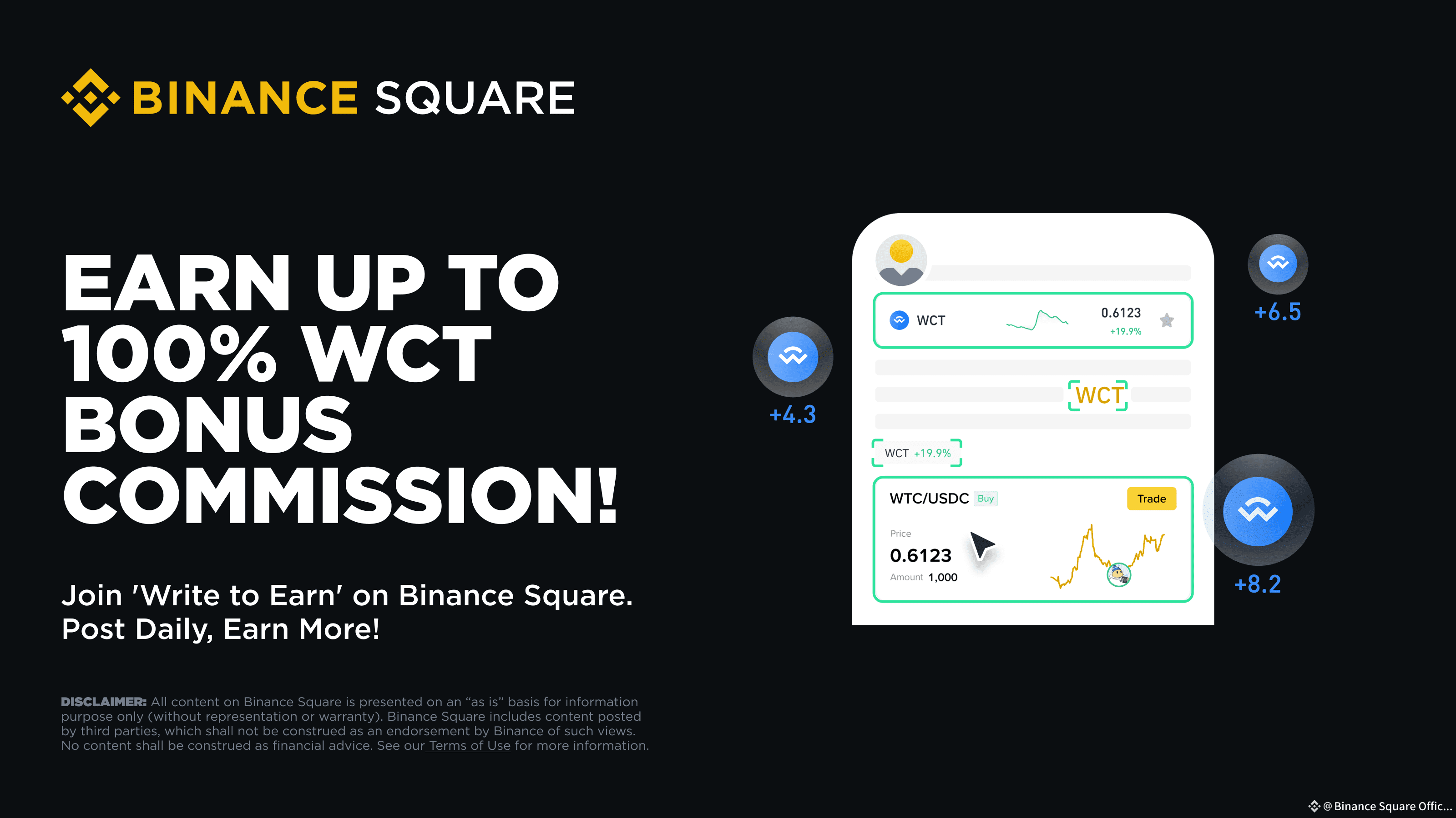 Want to turn your content into rewards💰? Join “Write to Ear | Binance Square Official on Binance ...