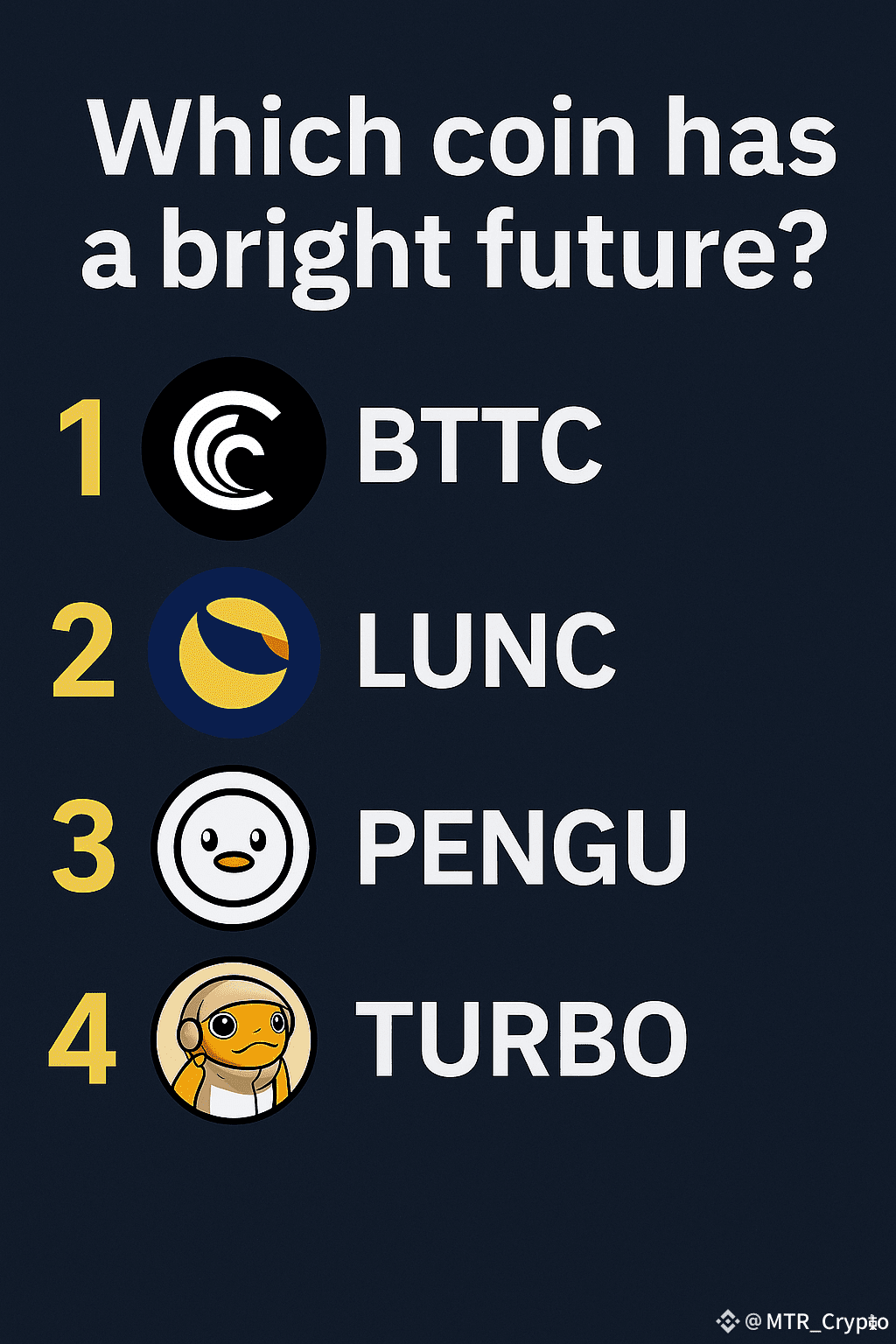 🚀 Which Coin Has the Brightest Future? 🌟 Cast your vote! | MTR_Crypto ...