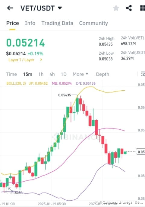 #TRUMPOnBinanceFutures Technical Analysis for $VET /USDT on | Cathleen Brinegar RGnC on Binance ...