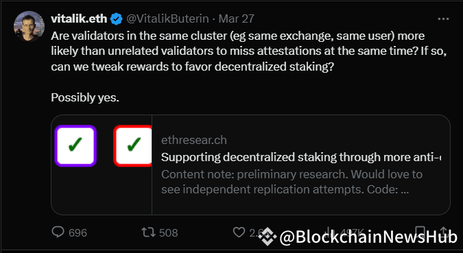 vitalik.eth： Are validators in the same cluster (eg same ex ...