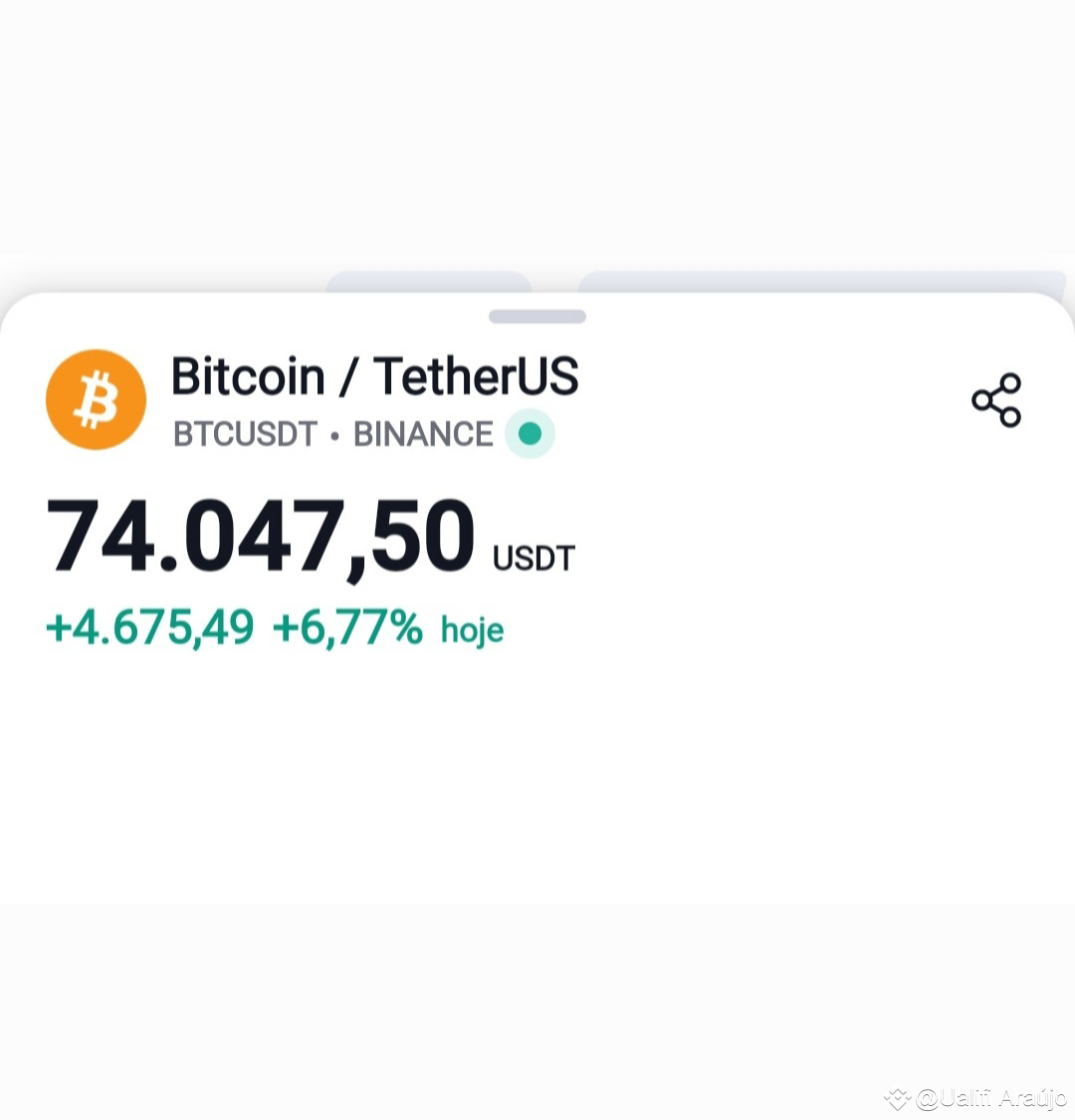 #BTC hits a new ATH at $75K! We are making history here | Ualifi Araújo ...