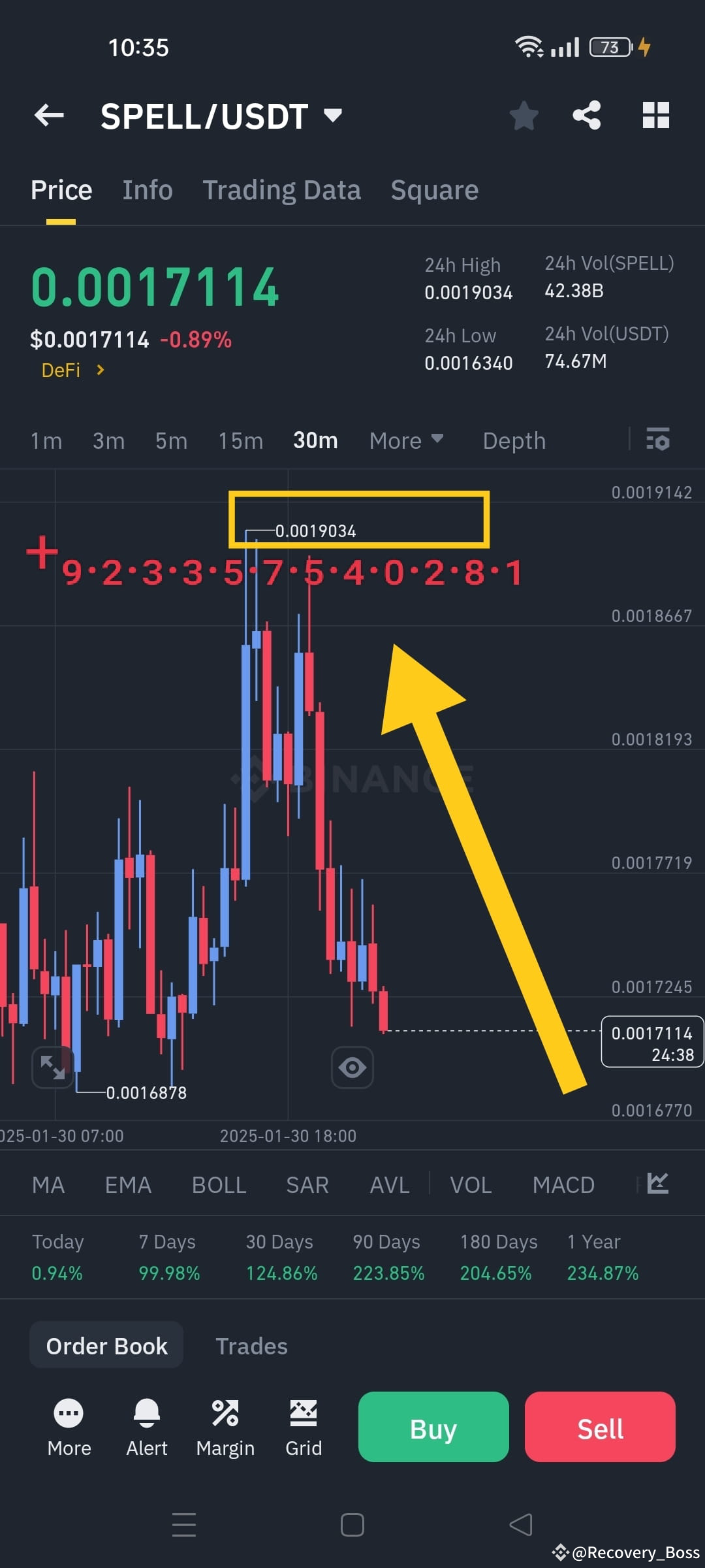 $SPELL hit all tp then come down 😎 now you not enjoye my | Jimmy Tradar ...