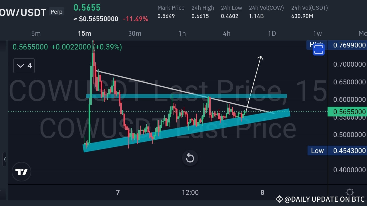COW COIN ANALYSIS 👇🔥HIGH RISK HIGH REWARD | DAILY UPDATE ON BTC on ...