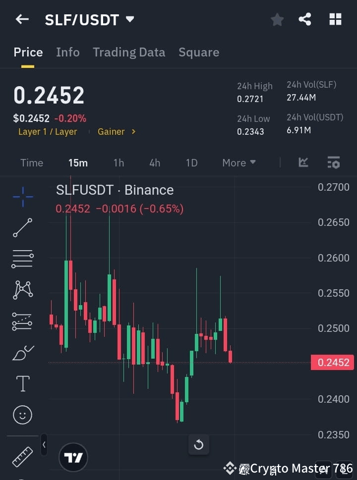 📉 $SLF /USDT Short Trade Setup 💯 💰 Current Price: $0.245 | Crypto Master 786 on Binance Square