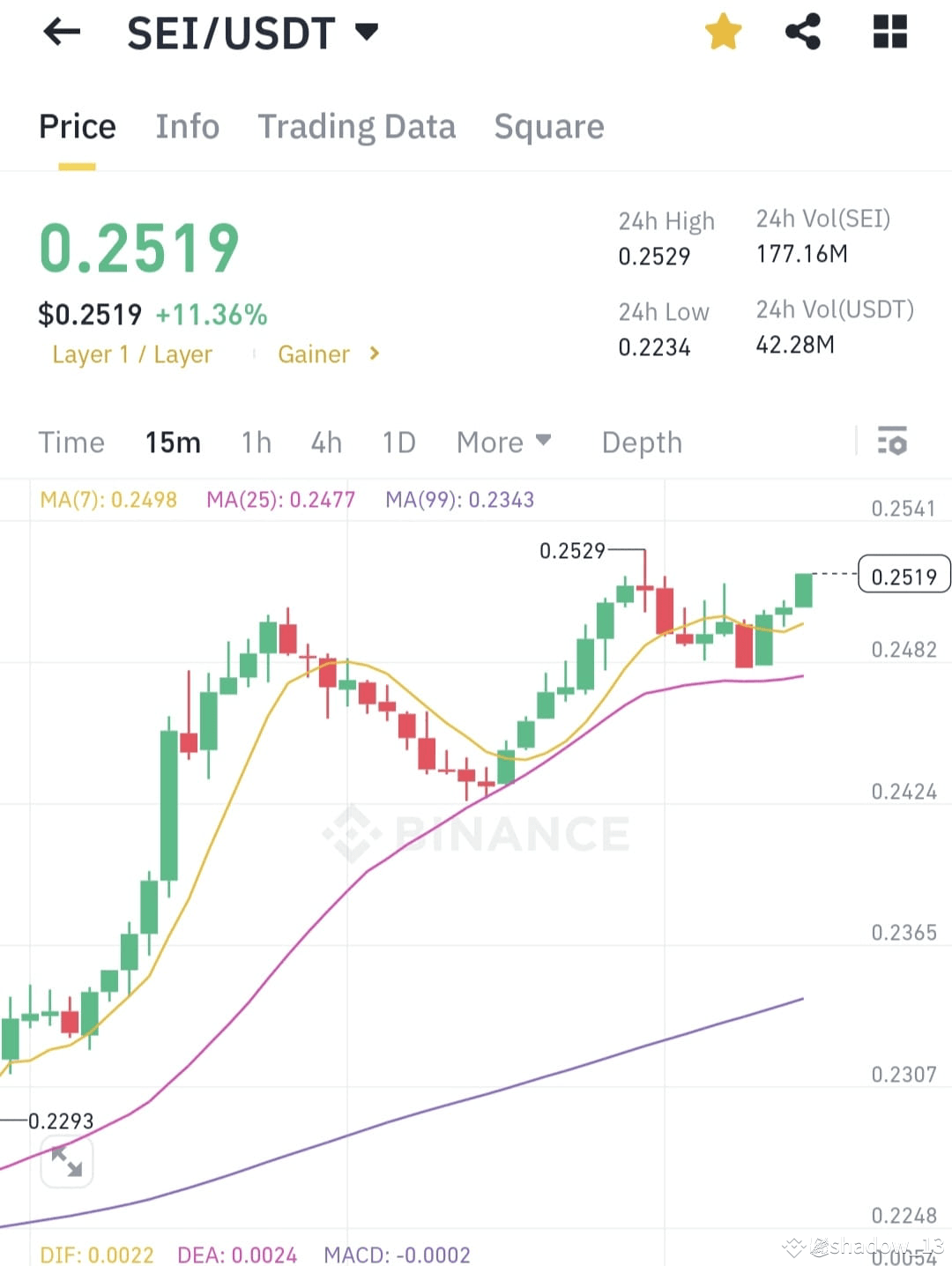 $SEI is now unstoppable 🔥🚀🔥 Next level loading ...Don't b | shadow_13 ...