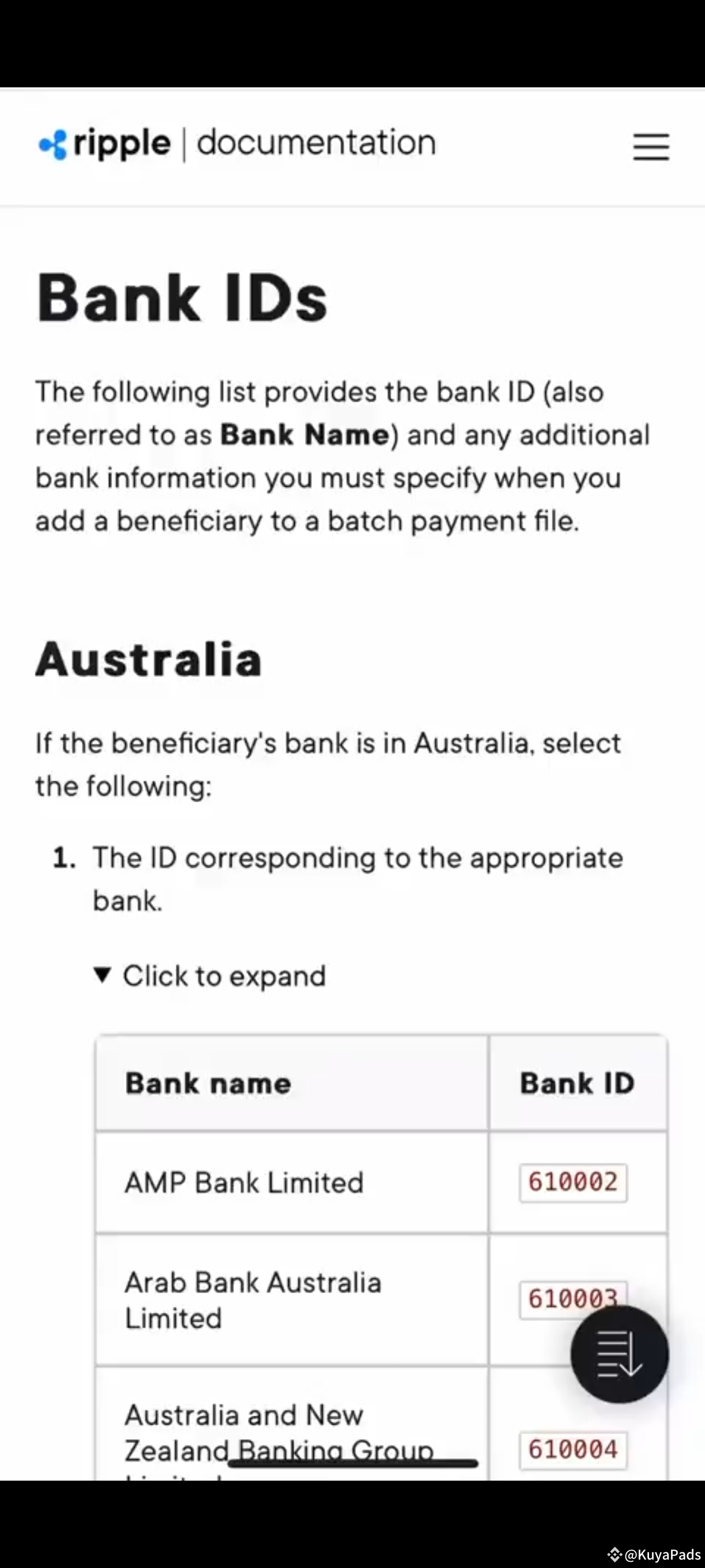 WOW! 💥 $XRP #XRP RIPPLE HAS ASSIGNED BANK IDs TO OVER | KuyaPads on ...
