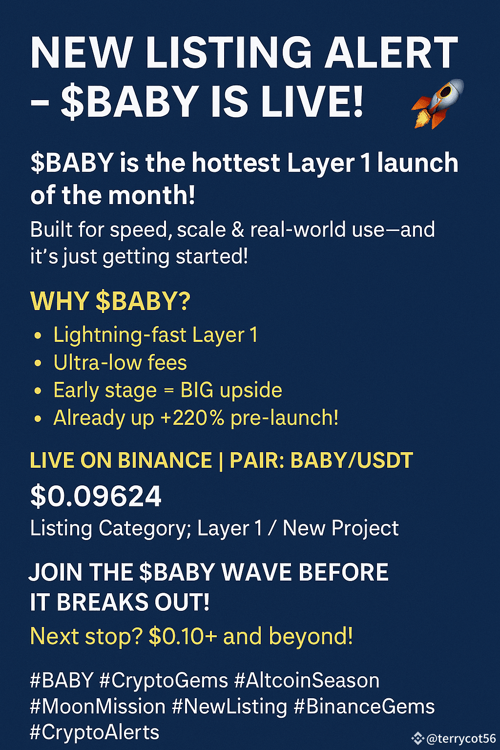 🚨 NEW LISTING ALERT – $BABY IS LIVE! 🚀 $BABY is the hott ...