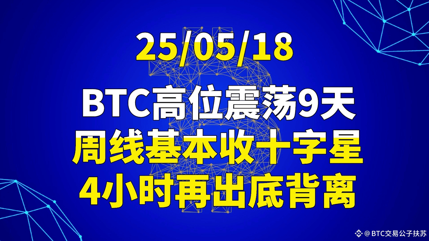 25/05/18 BTC has been in high-level oscillation for 9 days, the weekly ...