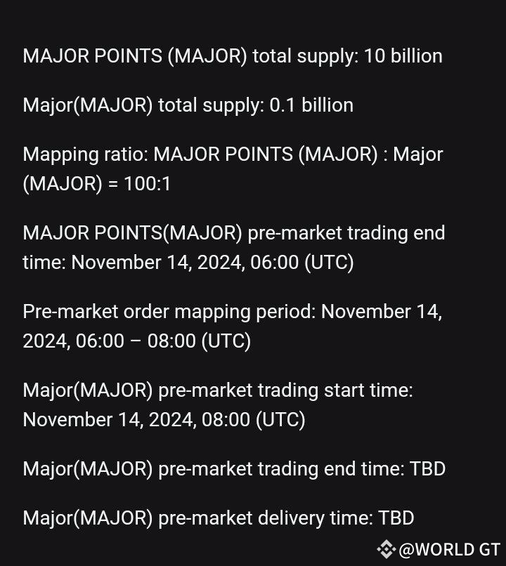 🚨 $MAJOR Airdrop Update! 💎 🚨 The MAJOR token is here wit | WORLD GT on ...