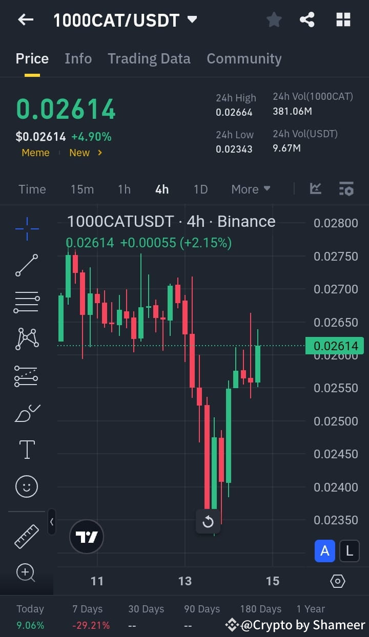 $1000CAT / USDT Bull Run - Time to Ride The Wave! 🔸 Curren | Crypto by Shameer on Binance Square
