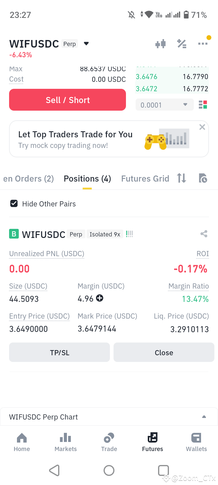 50$-500$ challenge Trade Long wif/Usdt Margin 10% leve | Zoom_CTx on Binance Square