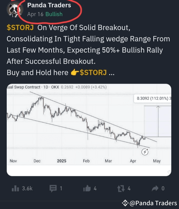 $STORJ is breaking out as expected 🔥🔥🔥🔥 We predicted it | Panda Traders on Binance Square