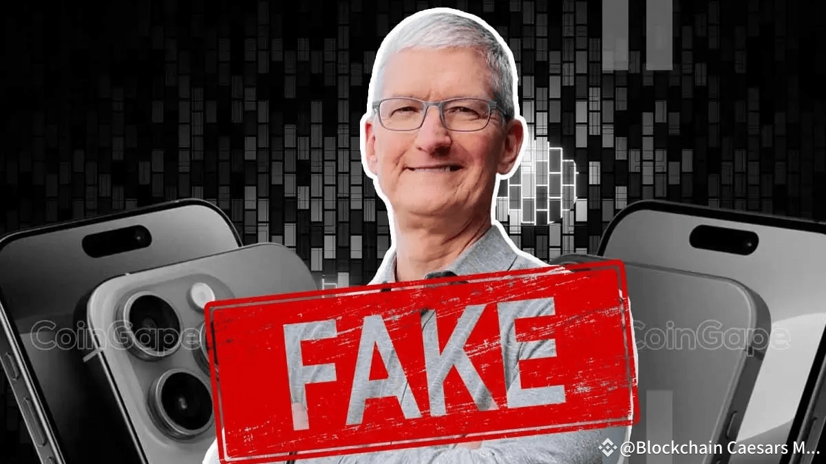 Apple CEO Tim Cook’s Deepfake Crypto Scam Hit People During iPhone 16 Launch | Blockchain ...