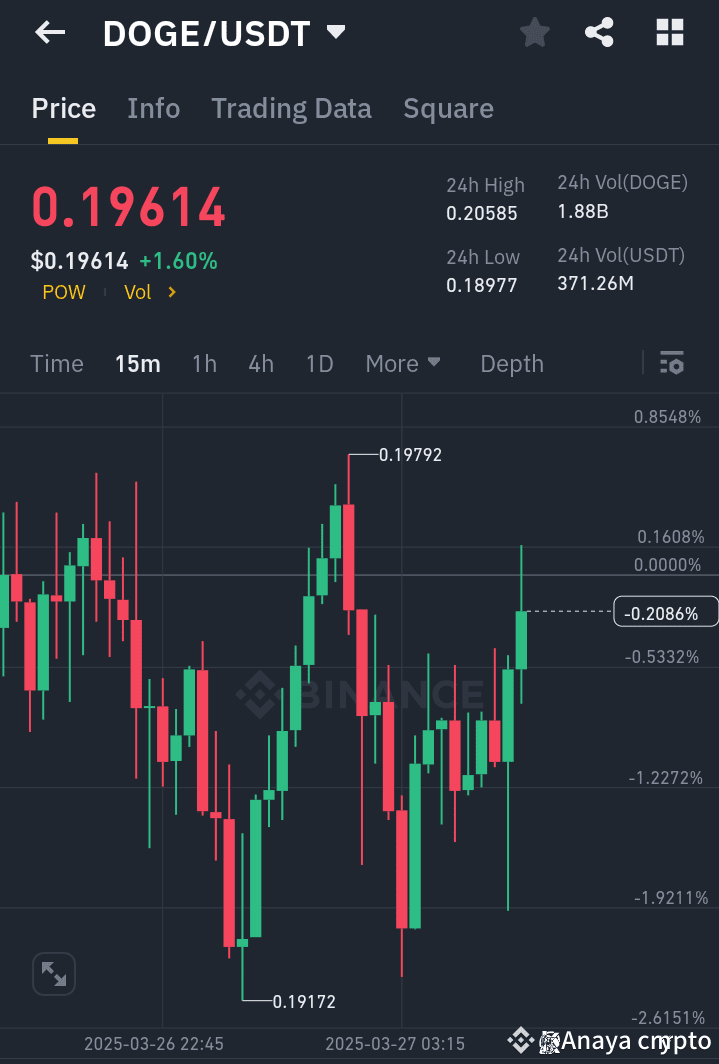 ($DOGE ) Price Update – Market Action on Binance The DOGE/ | Anaya crypto on Binance Square