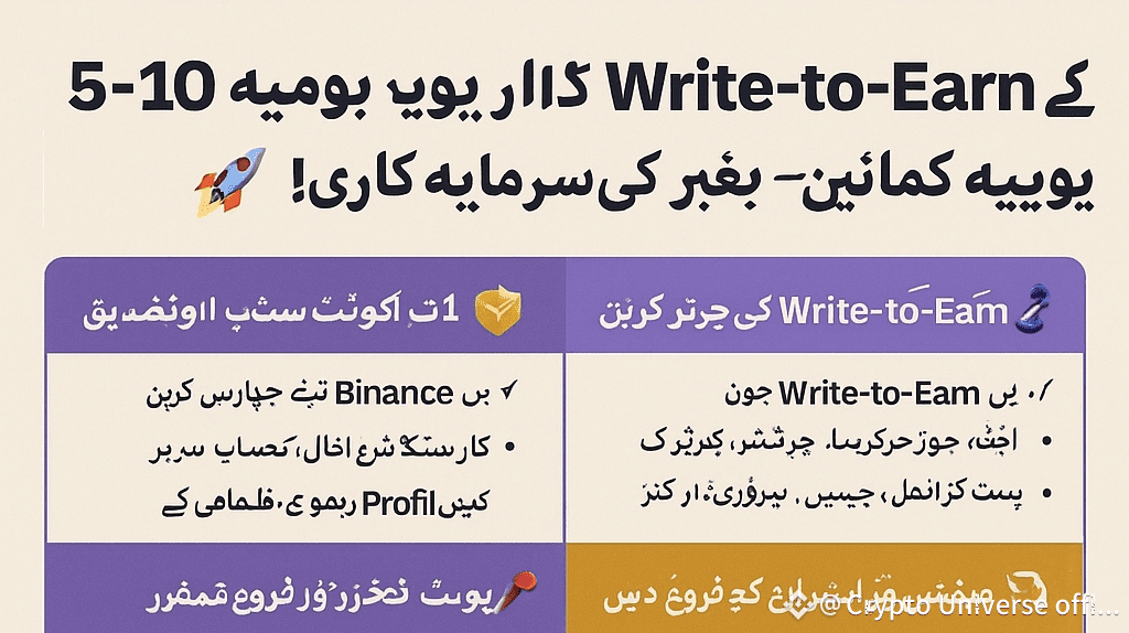 Binance Square Write-to-Earn (W2E) Complete Guide – Step by Step A to Z ...