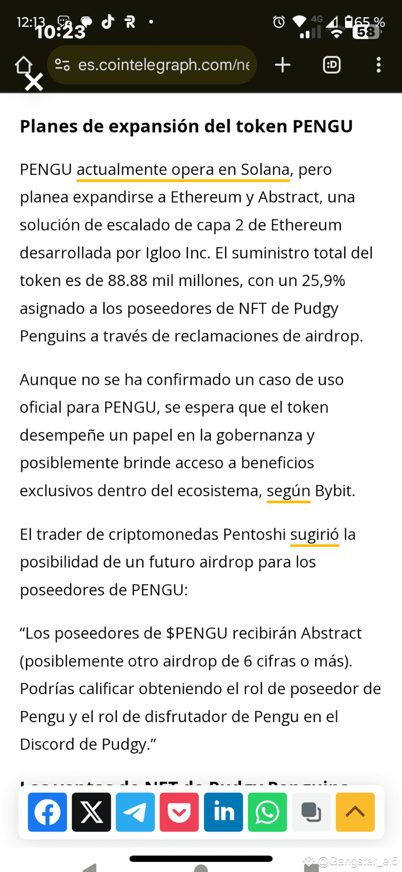 $PENGU people I've been telling you for a while that the coi | Gangster ...