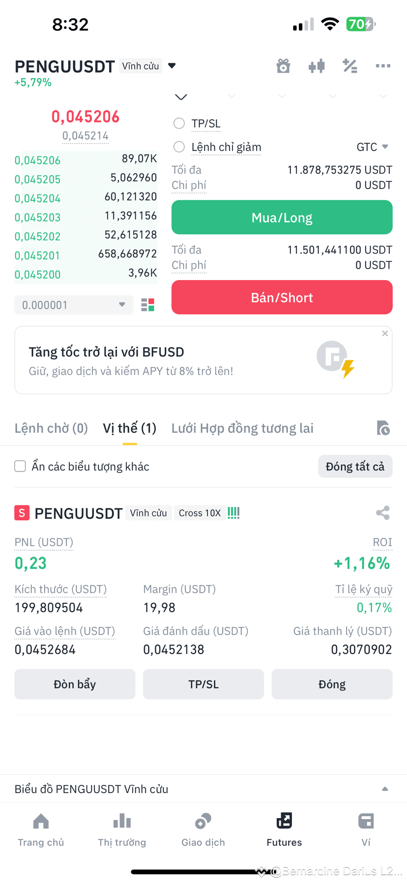 $PENGU just put in a small order again, okay guys? 🤣 this | Bernardine ...