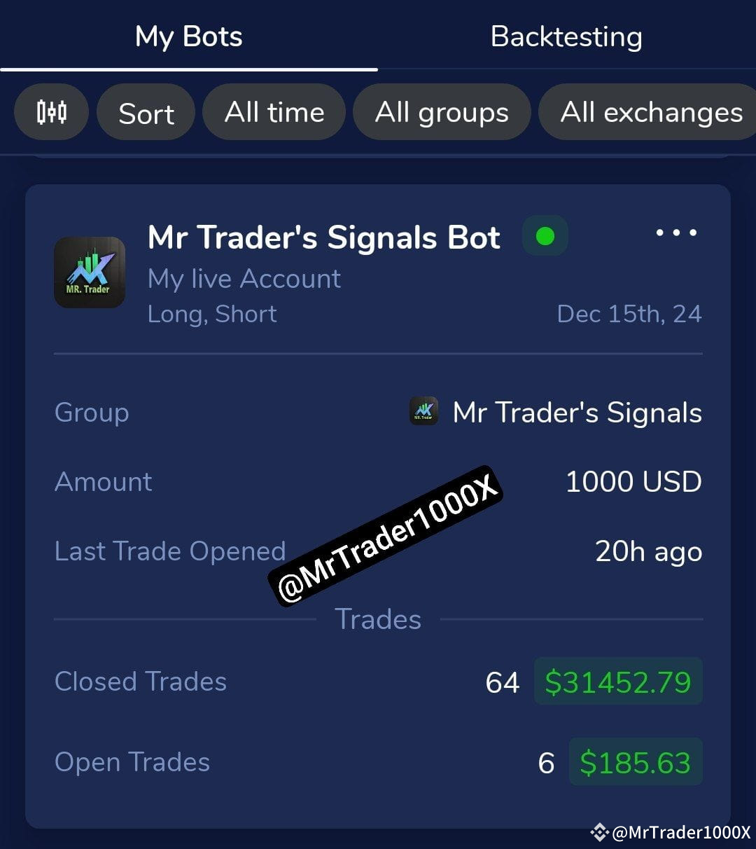 Binance offers an automated copy trading bot that allows use ...