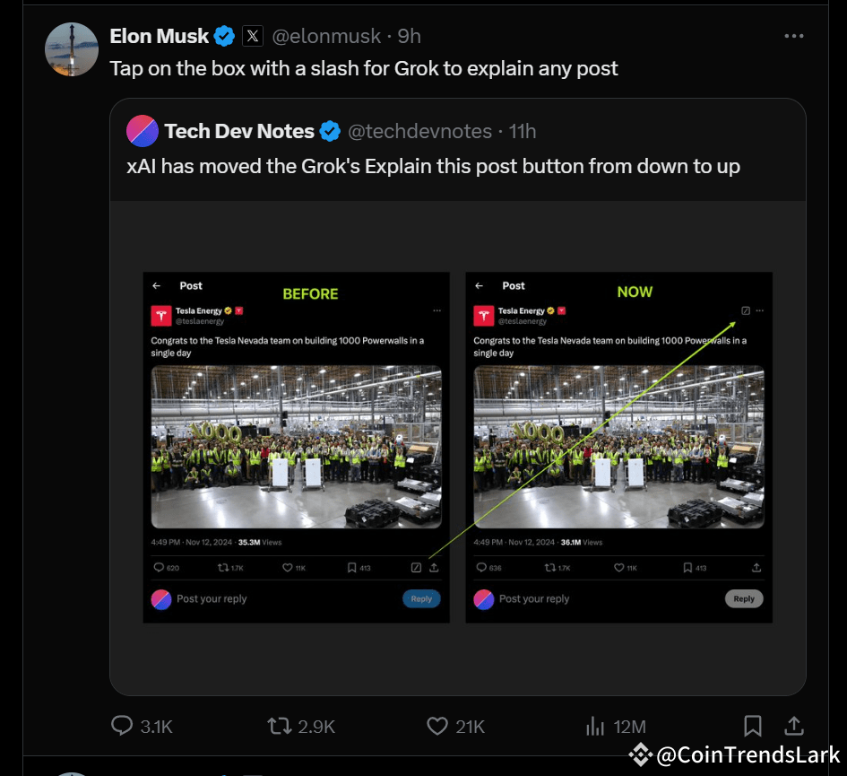 Elon Musk: Tap on the box with a slash for Grok to explain ...