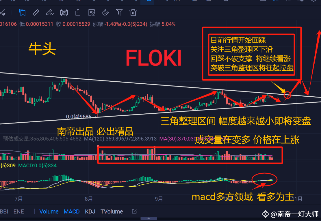 #FLOKI Strong Bull In this bull market, FLOKI is a | 南帝一灯大师 on Binance ...