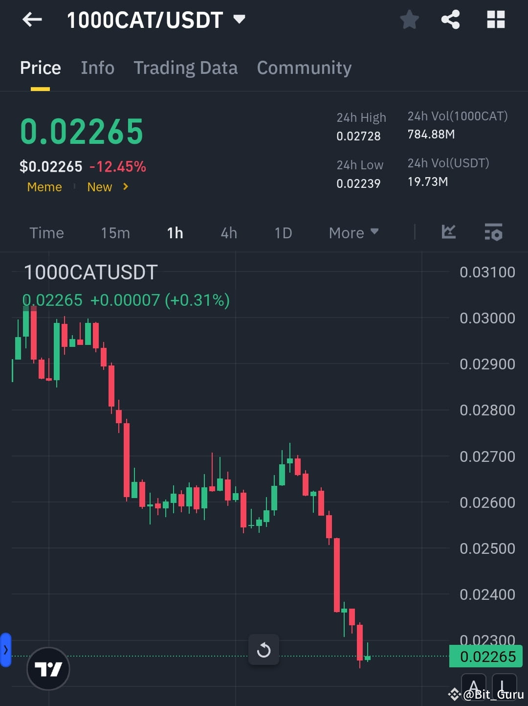 $1000CAT /USDT Market Update: Searching for Stability! Curr | Bit_Guru on Binance Square