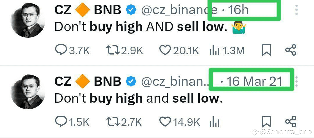 Altseason is coming No one can stop Cz shared this in 2021 | Senorita_bnb on Binance Square