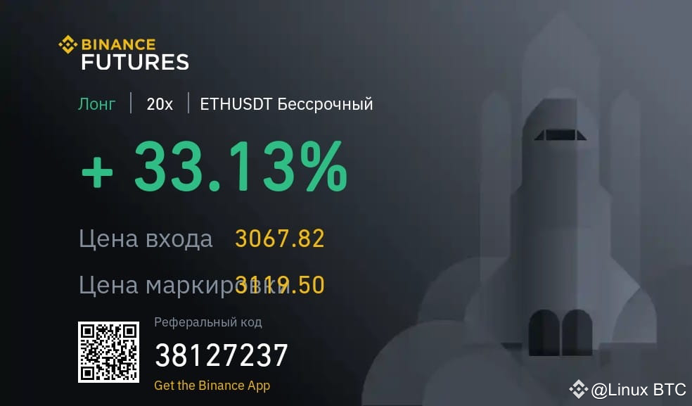 My long position. Local resistance 3233$ | Linux BTC on Binance Square
