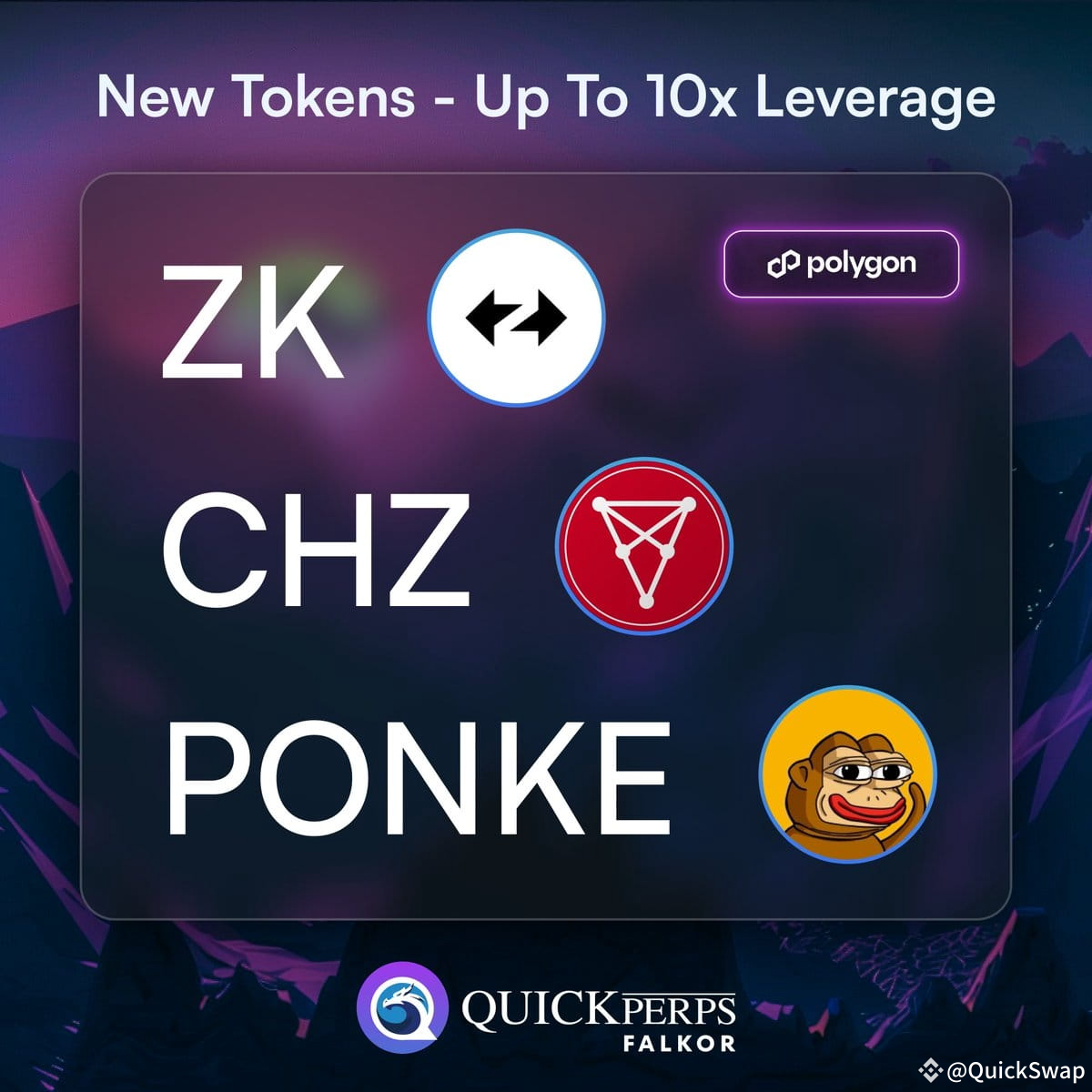 Ready to take your perps game to the next level? ⚖️ 3 new t | QuickSwap ...