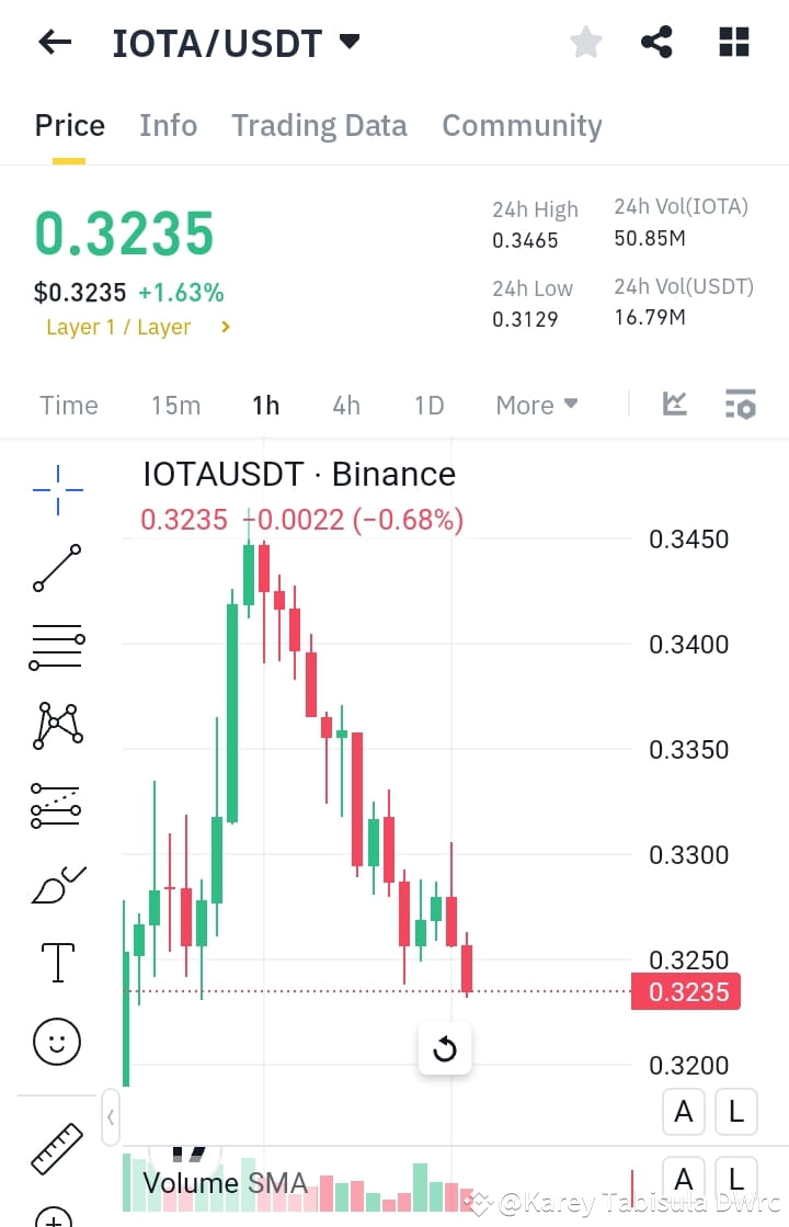 The $IOTA /USDT trading pair is showing promising activity, | Square ...