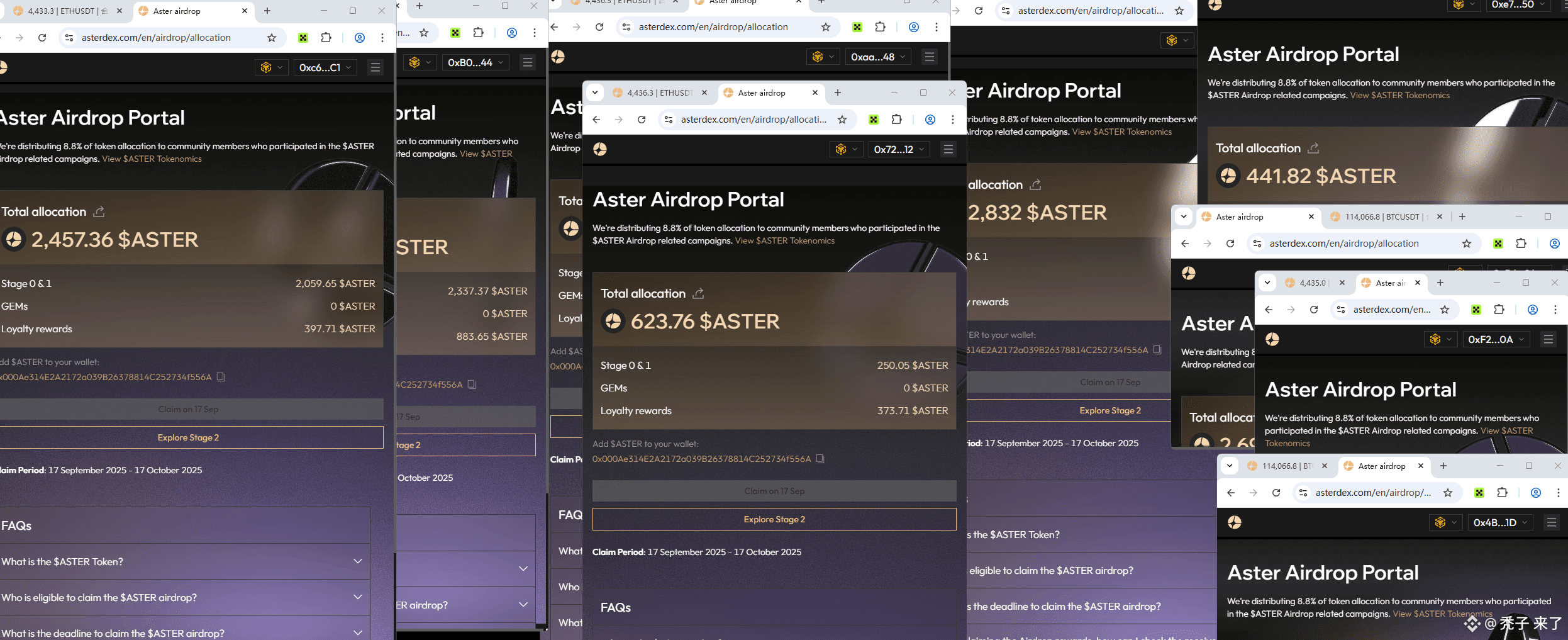 ASTER has finally launched its airdrop I have also written | 秃子 来了 on Binance Square