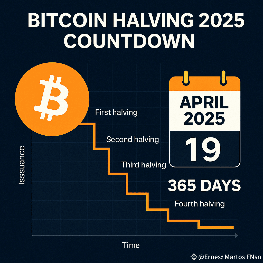 🚨 Bitcoin Halving 2025 Countdown: Historically, halving e | potus3326 on Binance Square