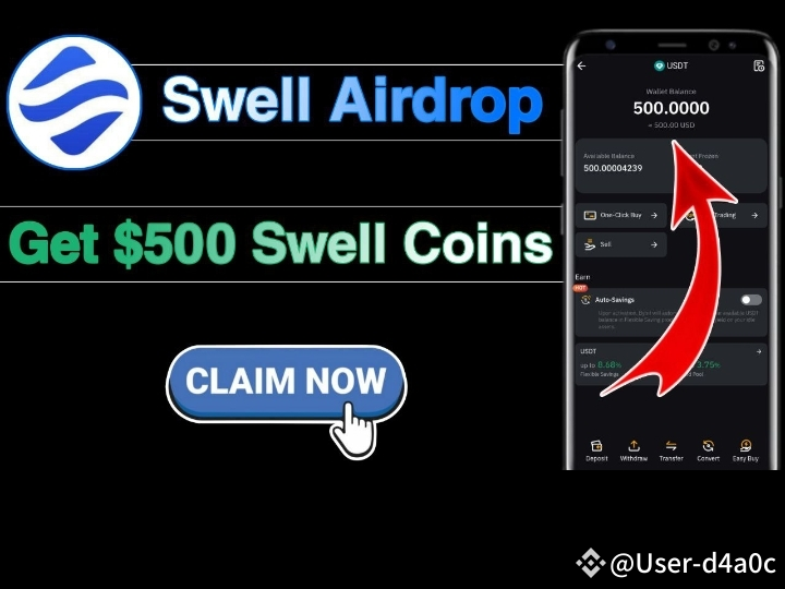 Claim Free $500 Swell Airdrop | New Crypto Airdrop | Swell A | User ...