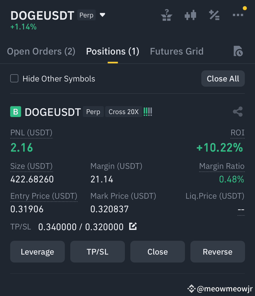 $DOGE thank you for giving me 5 to 40% ROI every trade on my ...