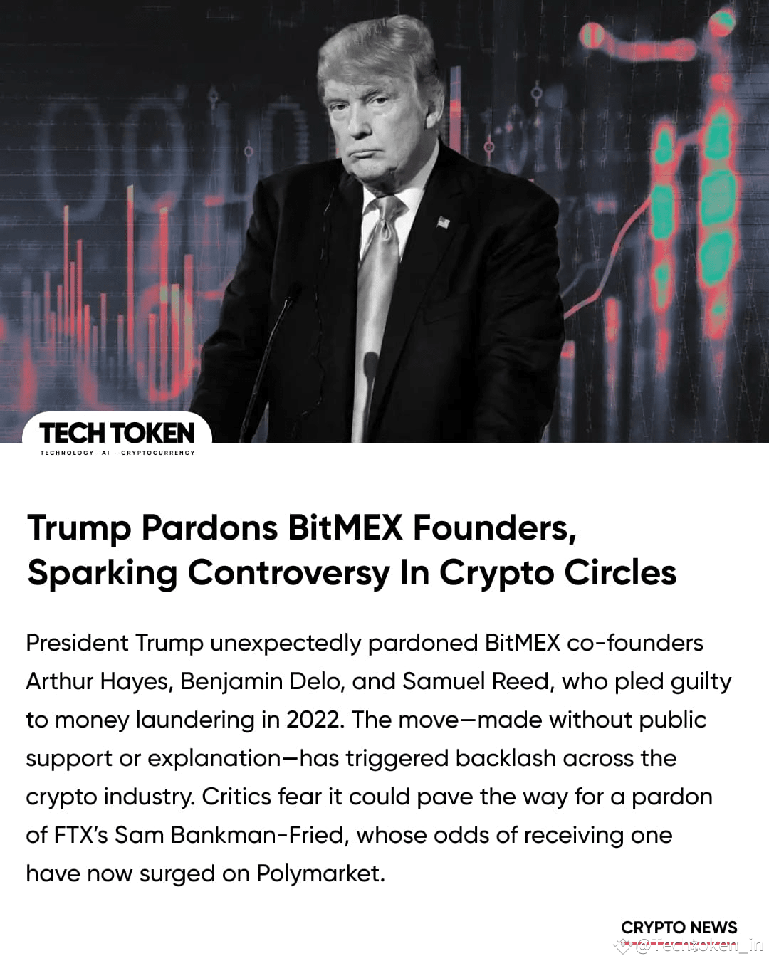 With no public pressure behind the BitMEX pardons, crypto in | Techtoken_in on Binance Square