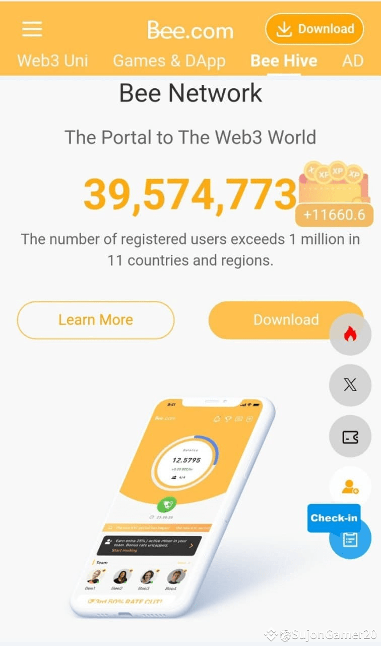 $SOL ️Bee Network PLAY NOW : #Bee The Next #PI Has Alr | SujonGamer20 on Binance Square