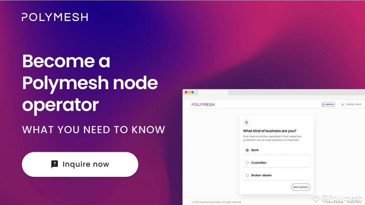Operate a licensed financial entity? Consider becoming a Pol | Polymesh on Binance Square