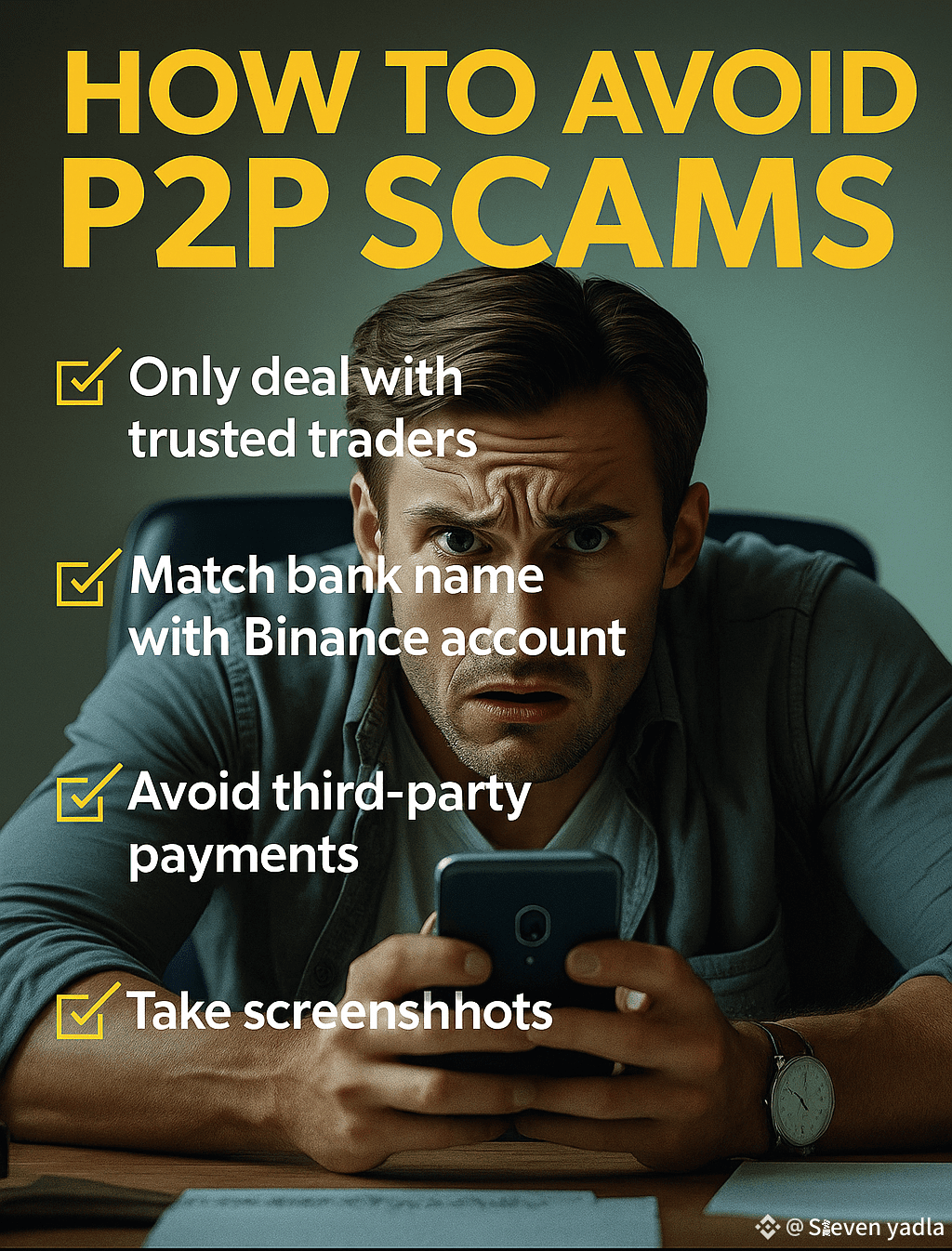 🔺🔺 Avoid P2P Scams – Don’t Let Your Bank Account Get Froze | Steven yadla on Binance Square