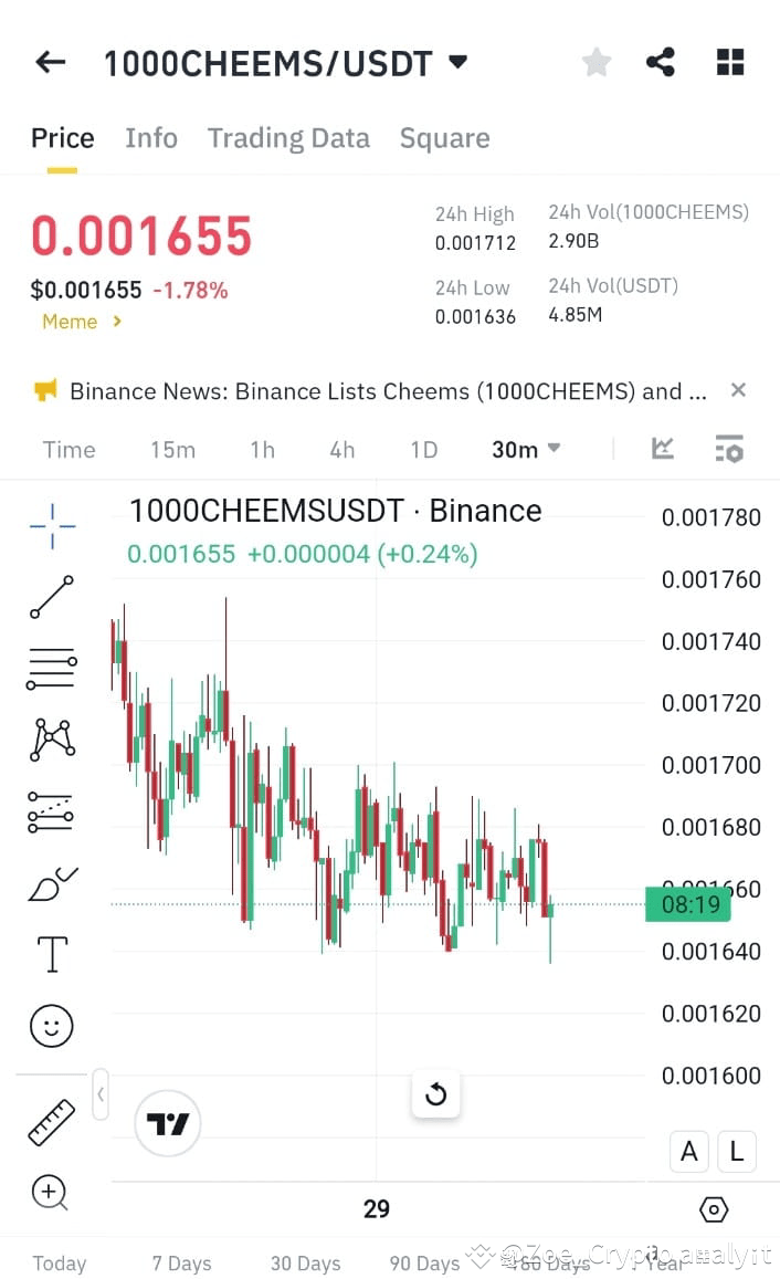 $1000CHEEMS /USDT Bull run alert 💯 🔥 $ READY TO EXPLODE | Zoe_Crypto analyst on Binance Square