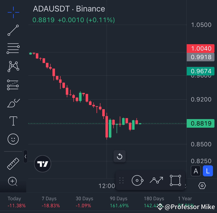 $ADA /USDT Short Trade Setup! 🔥💯 Market Sentiment: Bearis | Professor Mike on Binance Square